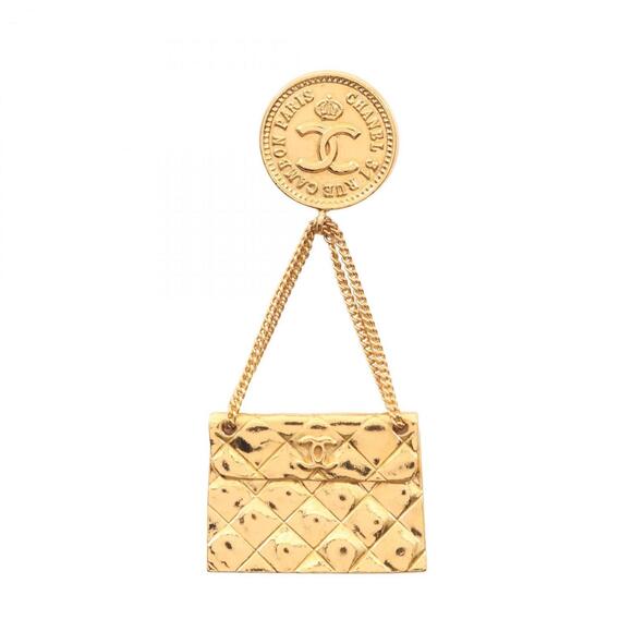 CHANEL | Jewelry | Chanel Coco Mark Matelasse Bag Motif Brooch ...